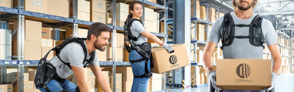 Comau introduces its new wearable exoskeleton MATE-XB